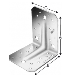 Winkelverbinder 70 mit Rippe - WEWO