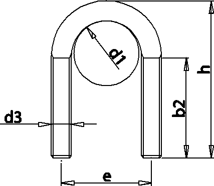 Rundstahlbügel DIN 3570 verzinkt - WEWO
