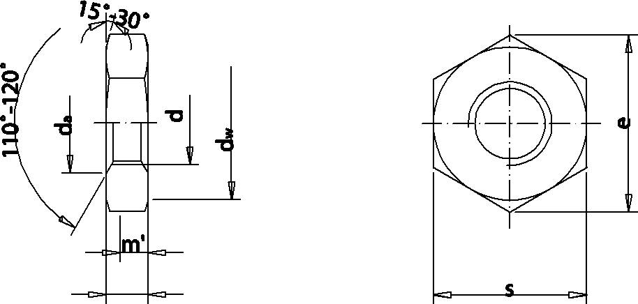Sechskantmuttern DIN 439 A2 - WEWO