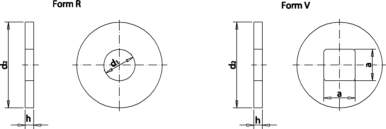 Scheiben DIN 440 Form R verzinkt - WEWO