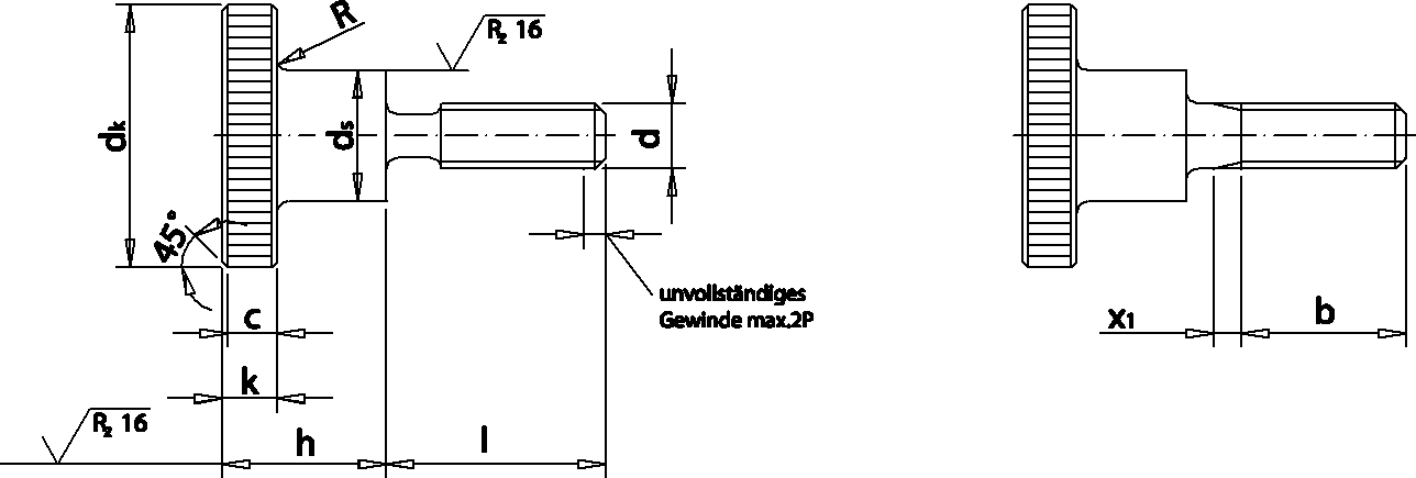 Rändelschrauben - WEWO