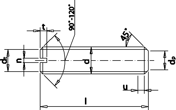 Gewindestifte DIN 551 14 H - WEWO