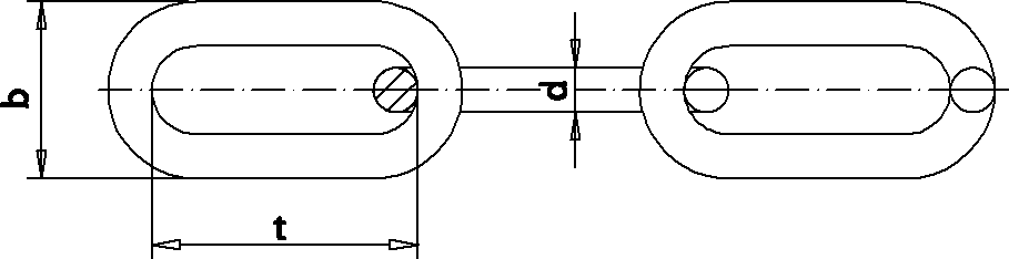 Rundstahlkette C-Glieder DIN 5685 verz. - WEWO