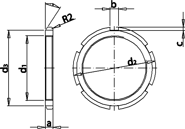 Nutmuttern DIN 70852 17H - WEWO