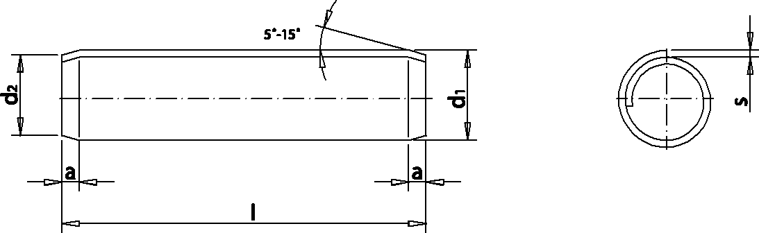 Spiral-Spannstift DIN 7343/ISO 8750 Federstahl - WEWO