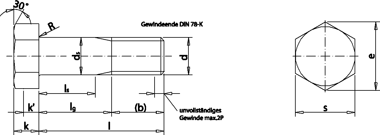 Sechskantschrauben für Stahlkonstruktion - WEWO