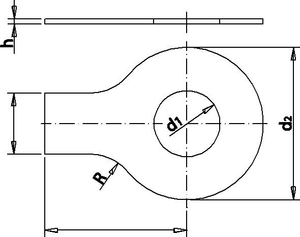 Scheiben mit Lappen DIN 93 verzinkt - WEWO